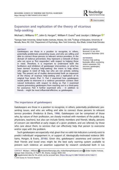 Expansion and replication of the theory of vicarious help seeking - The ...